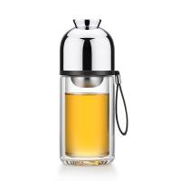 China Eco Friendly Glass Magnetic Tea Infuser Cup Strainer Portable 450g for sale
