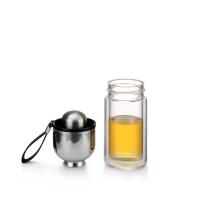 China Eco Friendly Glass Magnetic Tea Infuser Cup Strainer Portable 450g for sale