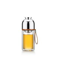 China Eco Friendly Glass Magnetic Tea Infuser Cup Strainer Portable 450g for sale