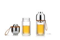 China Eco Friendly Glass Magnetic Tea Infuser Cup Strainer Portable 450g for sale