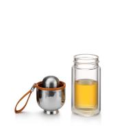 China Eco Friendly Glass Magnetic Tea Infuser Cup Strainer Portable 450g for sale