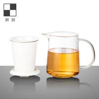 China 600ml Glass Strainer Teapot Kettle Tea Cup Set With Removable Infuser for sale