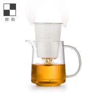 China 600ml Glass Strainer Teapot Kettle Tea Cup Set With Removable Infuser for sale
