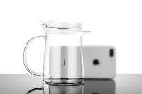 China Sustainable Clear Tea Infuser Glass Teapot 304SUS Strainer Filter for sale