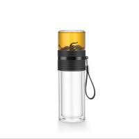 China Outdoor Travel Double Wall Glass Tea Infuser Thermos 304 Stainless Steel for sale