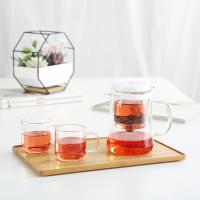 China Green Tea Infuser Kettle Glass Insulated Pot Food Grade Polycarbonate Material for sale