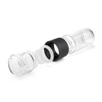 China Food Grade Transparent Double Wall Glass Tea Infuser Maker Strainer 238ml for sale