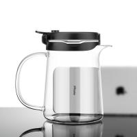 China Customized Home Office Glass Infuser Teapot Kettle 550ml BPA Free For Brewing for sale