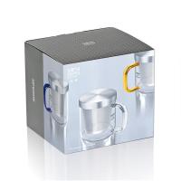 China Heat Resistant Borosilicate Glass Tea Cup Pitcher With Spout And Handlebar for sale