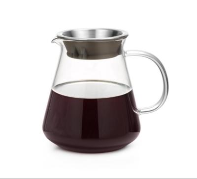 China Stainless Steel Lid French Hand Drip Coffee Maker Equipment 800ml for sale
