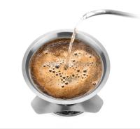 China Reusable Handblown Glass Manual Drip Coffee Pot Maker Filter Baskets for sale
