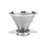 China Reusable Handblown Glass Manual Drip Coffee Pot Maker Filter Baskets for sale