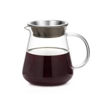 China High Borosilicate glass Hand Drip Coffee Maker Pour Over Moka Pot Transparent for sale