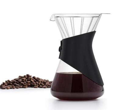 China 700ml Glass Drip Pour Over Coffee Maker Pot Customized for sale