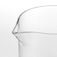 China Heat Resistant Clear Glass Tea Cup Mugs Kettle With Removable Infuser for sale