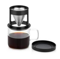 China 300ml Pour Over Cafe Drip Coffee Maker Stainless Steel Coffee Filter for sale
