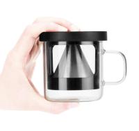 China 300ml Pour Over Cafe Drip Coffee Maker Stainless Steel Coffee Filter for sale