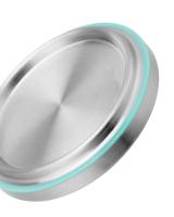 China Stainless Steel Infuser Lid Borosilicate Glass Tea Cups 450ml Dishwasher Safe for sale