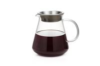 China 800ml Handmade Pour Over Coffee Pot Maker Manual Drip With Stainless Steel Lid for sale