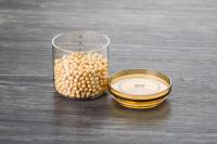 China Kitchen Storage Glass Food Canisters Jar Packaging Container With Bamboo Plastic Lid for sale