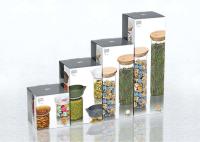 China Borosilicate Glass Pasta Storage Containers Food Jars For Kitchen Spice for sale
