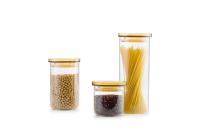 China Household Large Glass Canisters Airtight Storage Jars With Lid ODM for sale