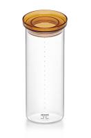 China High Borosilicate Glass 2 Gallon Glass Canister Bamboo Lid Dried Fruit Coffee Storage for sale