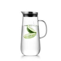 China Clear Borosilicate Glass Pitcher Filtration Water Jug 1500ml In Bulk for sale