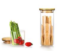 China Kitchen Glass Dry Food Storage Containers Food Canisters High Borosilicate Glass for sale