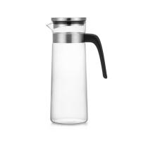 China Large Infused Glass Water Pitcher Teapot With 1500ml Cooling Fruit Juice Bottle for sale
