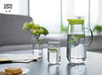 China Boiling Cooling Crystal Water Pitcher Juice Pitcher With Lid 1250ml for sale