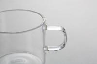 China Clear Double Glass Coffee Cups Espresso Coffee Milk Tea Heat Resistant With Handle for sale