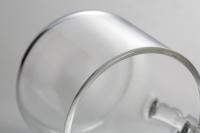 China Clear Double Glass Coffee Cups Espresso Coffee Milk Tea Heat Resistant With Handle for sale