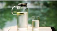 China Samadoyo High Borosilicate Glass Water Pitcher Carafe Jug With Stainless Steel Lid for sale