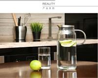 China Samadoyo High Borosilicate Glass Water Pitcher Carafe Jug With Stainless Steel Lid for sale