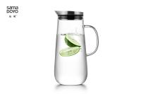 China Hot Cold Drink Glass Water Pitcher Thermo Proof With Spout Transparent for sale
