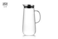 China Hot Cold Drink Glass Water Pitcher Thermo Proof With Spout Transparent for sale