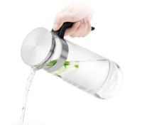 China Beverages Glass Fruit Infused Water Pitcher Juice Kettle With Lid 1500ml 1 Gallon for sale