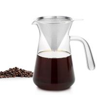 China ODM 600ml Portable Pour Over Hand Drip Coffee Maker With Filter for sale