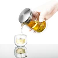 China New Design Samadoyo Portable Travel Bag Tea Set Glass Teapot Two Tea Cups Portable Tea Set with Travelling Bag for sale