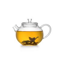 China 180ml Travel Tea Set Glass Three Tea Cups One Tea Jar Glass Teapot Set with Travel Bag with Tray for sale