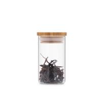 China 180ml Travel Tea Set Glass Three Tea Cups One Tea Jar Glass Teapot Set with Travel Bag with Tray for sale