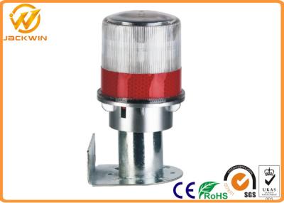 China Red / Yellow Solar Emergency Flashing Led Lights With Metal Bracket For Traffic Marine Boat for sale