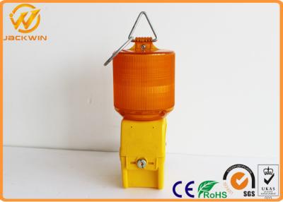 China Single Battery Traffic Safety Equipment Flashing LED Traffic Warning Lights 500M Visible Distance for sale