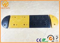 China Recycled Rubber Traffic Driveway Rubber Speed Bump Reflective Heavy Duty CE / ROHS / FCC for sale