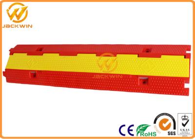 China Light Duty Plastic PVC 2 Channel Cable Protector 10 Ton Weight Capacity for sale