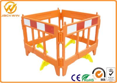 China Portable Road Traffic Plastic Parking Lot Barricades for Workzone 1270 X 1060 X 30 mm for sale