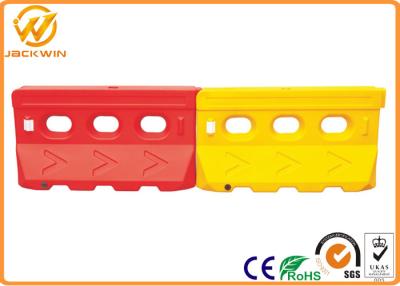 China Red Yellow Water Filled Plastic Traffic Barriers for Road Safety Anti Impact for sale