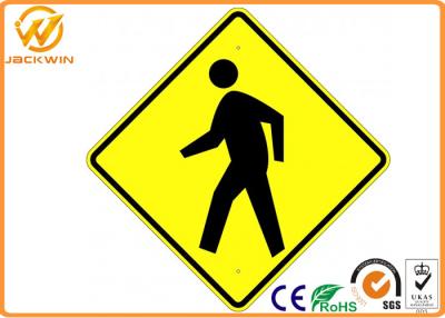 China Printed Reflective Street Traffic Warning Signs Weather Proof CE / ROHS / FCC for sale