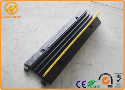 China Medium Capacity 3 Channel Cord Cover Cable Protector Ramp 3.28 FT , 9 kgs for sale